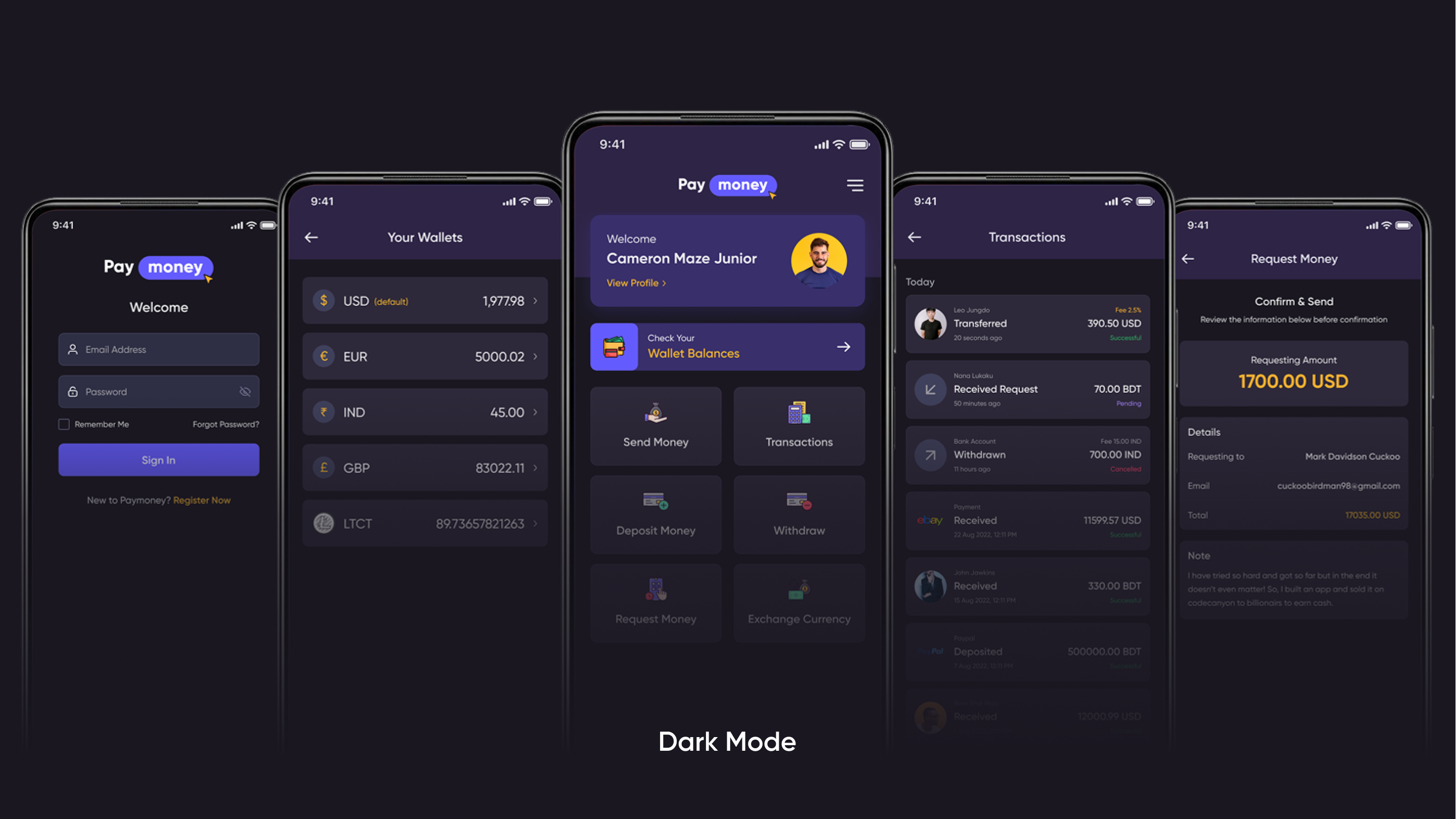 WalletPay - PayMoney Multi Wallet Mobile App by techvillage1 | CodeCanyon